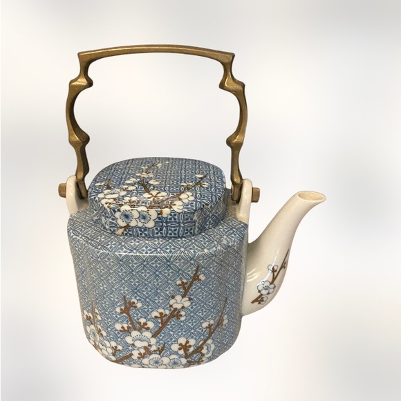Shafford | Kitchen | Vtg Shafford Fine Porcelain Brass Handle Floral ...